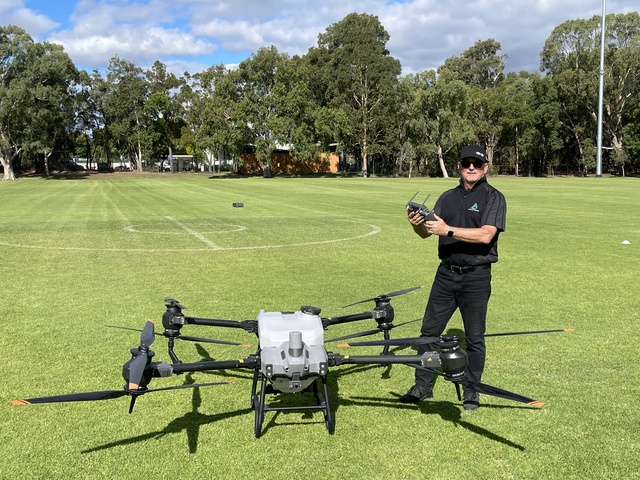 Drone spraying and spreading | Warwick Today